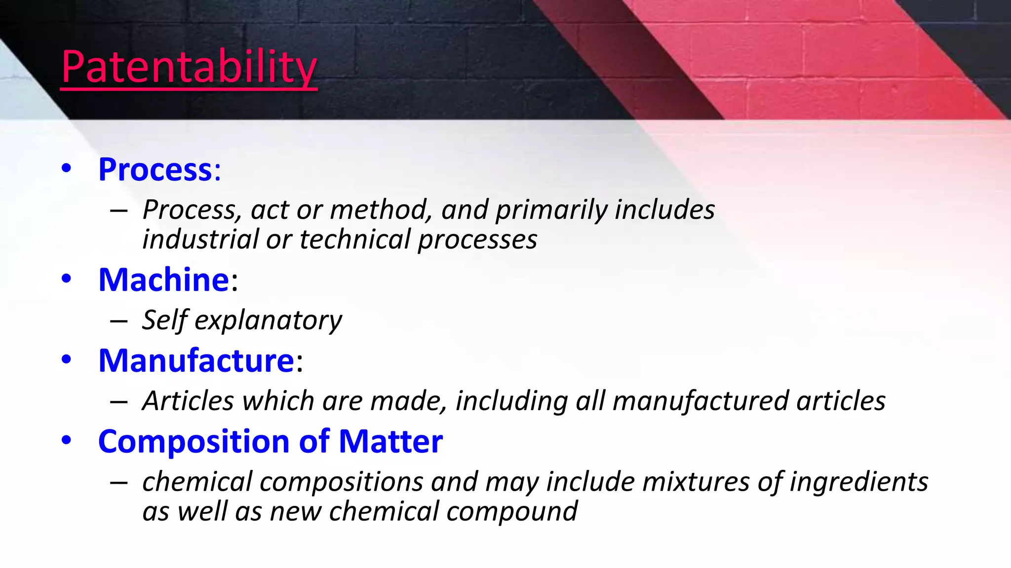 PATENT and types of patents | PPTX | Science
