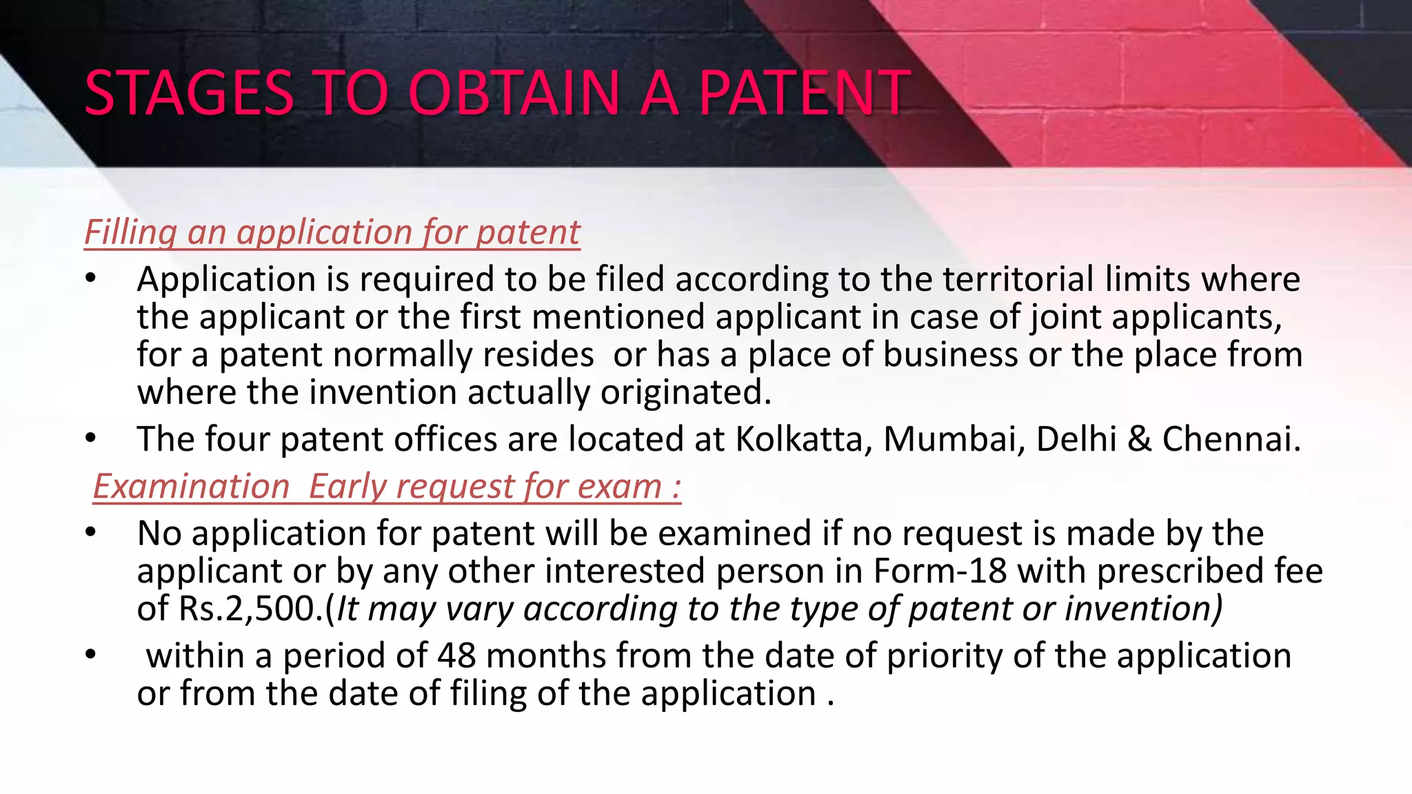 PATENT and types of patents | PPTX | Science