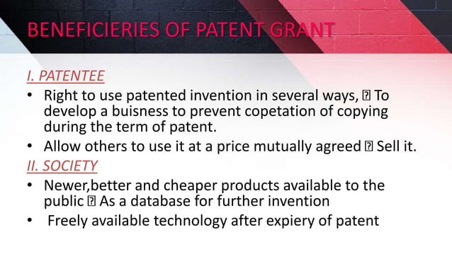 PATENT and types of patents | PPTX | Science