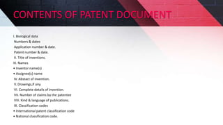PATENT and types of patents | PPTX | Science