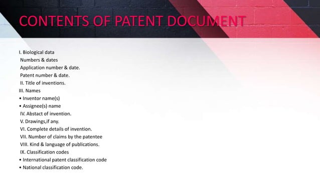 PATENT and types of patents | PPTX | Science