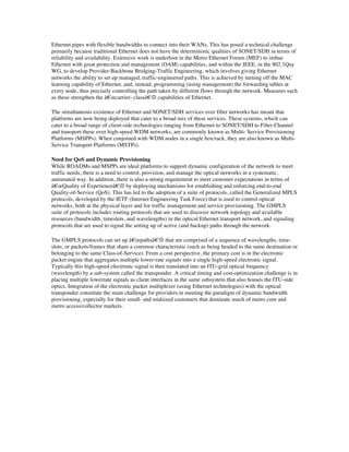 Design Considerations for Converged Optical Ethernet Networks | PDF | Computer Networking ...