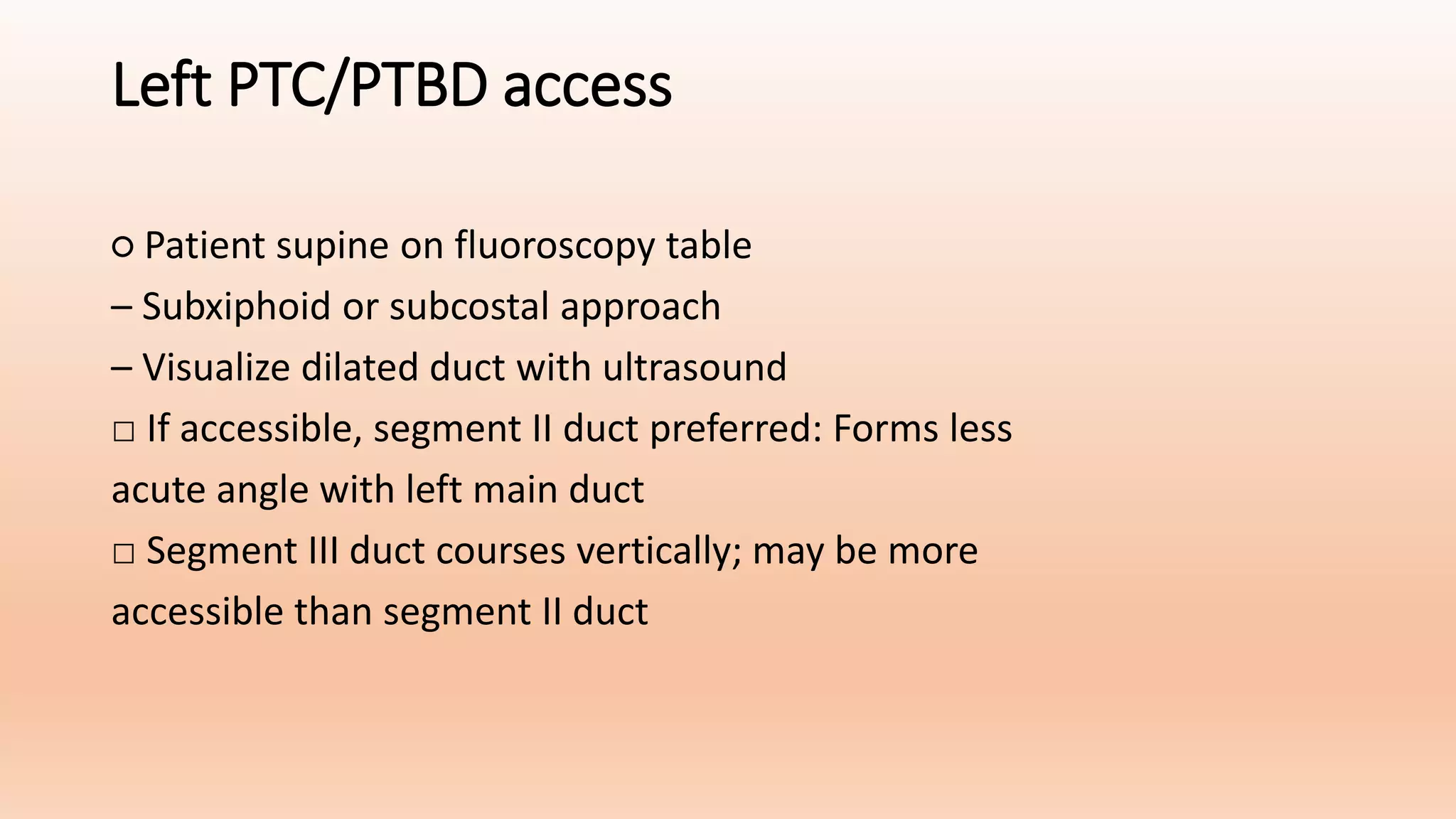 PTBD (Percutaneus trans-hepatic biliary drainage) PPT,PDF PK | PPTX
