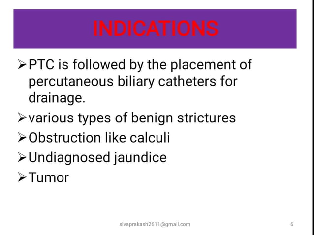 PTBD Percutaneous transhepatic biliary drainage | PPTX | Surgery ...