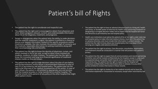 Pt bill of rights | PDF