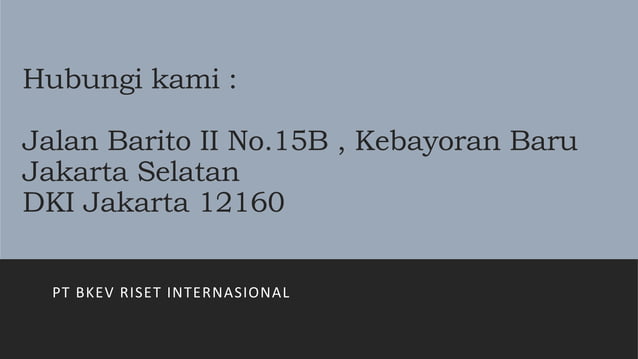 Pt bkev riset internasional | PPTX