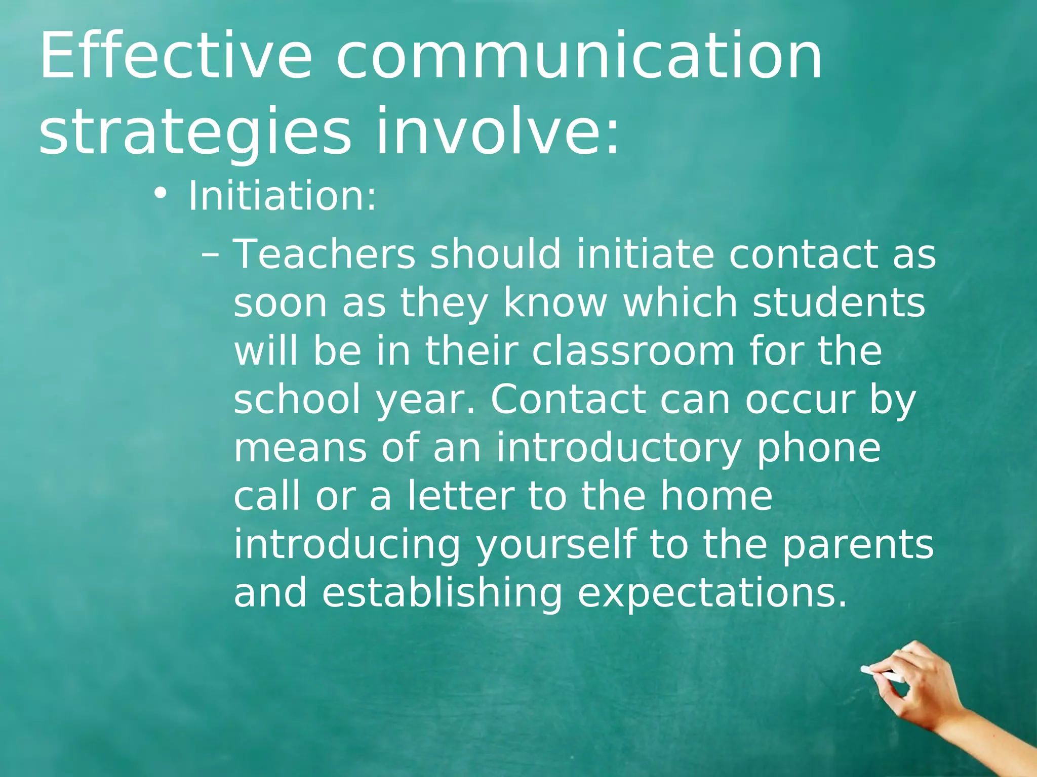 Parent Teacher Communication | PDF