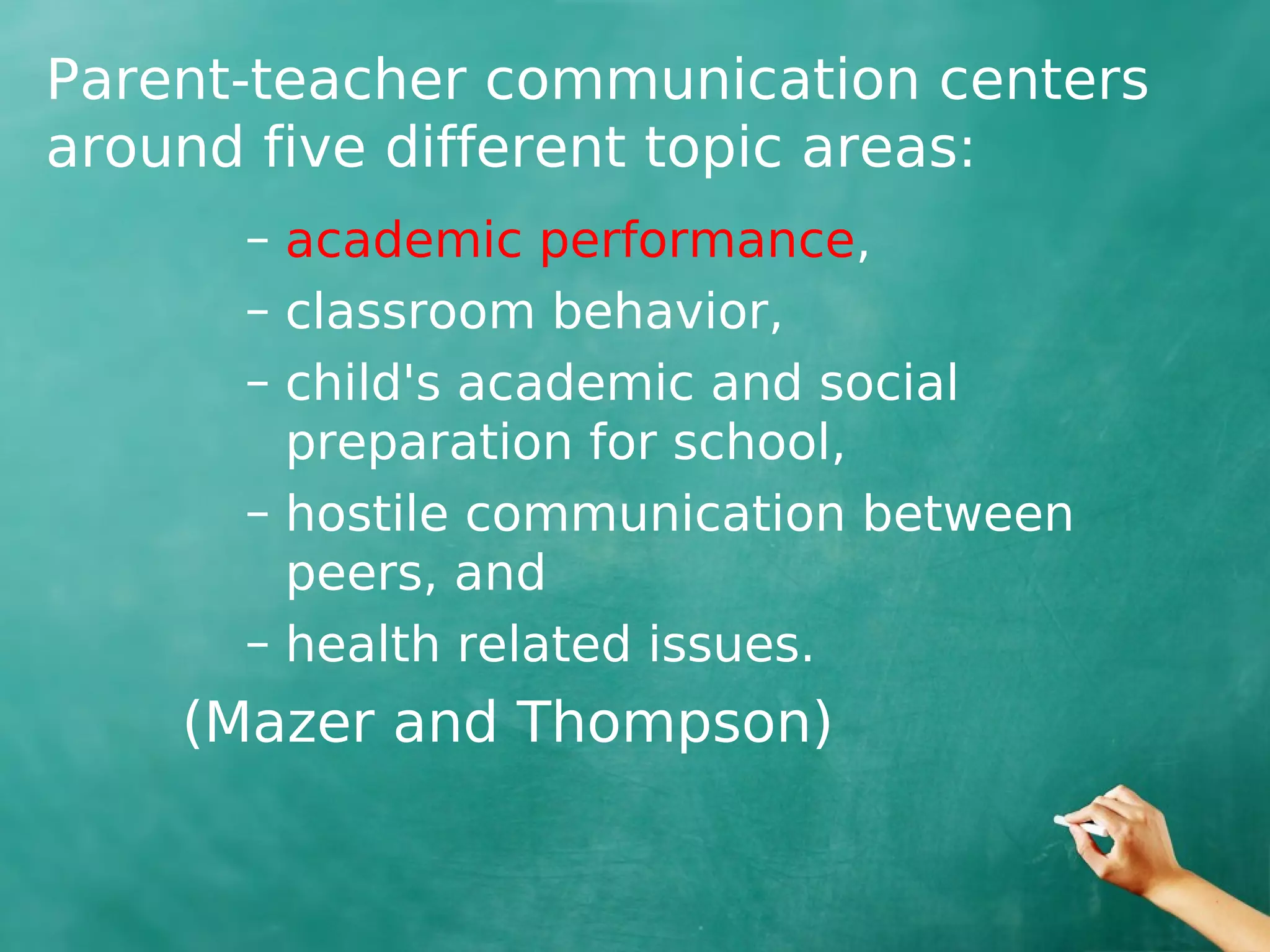 Parent Teacher Communication | PDF | Parenting Children Aged 4-11 ...
