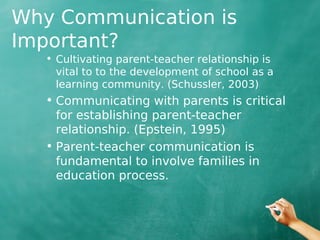 Parent Teacher Communication | PDF