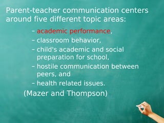 Parent Teacher Communication | PDF