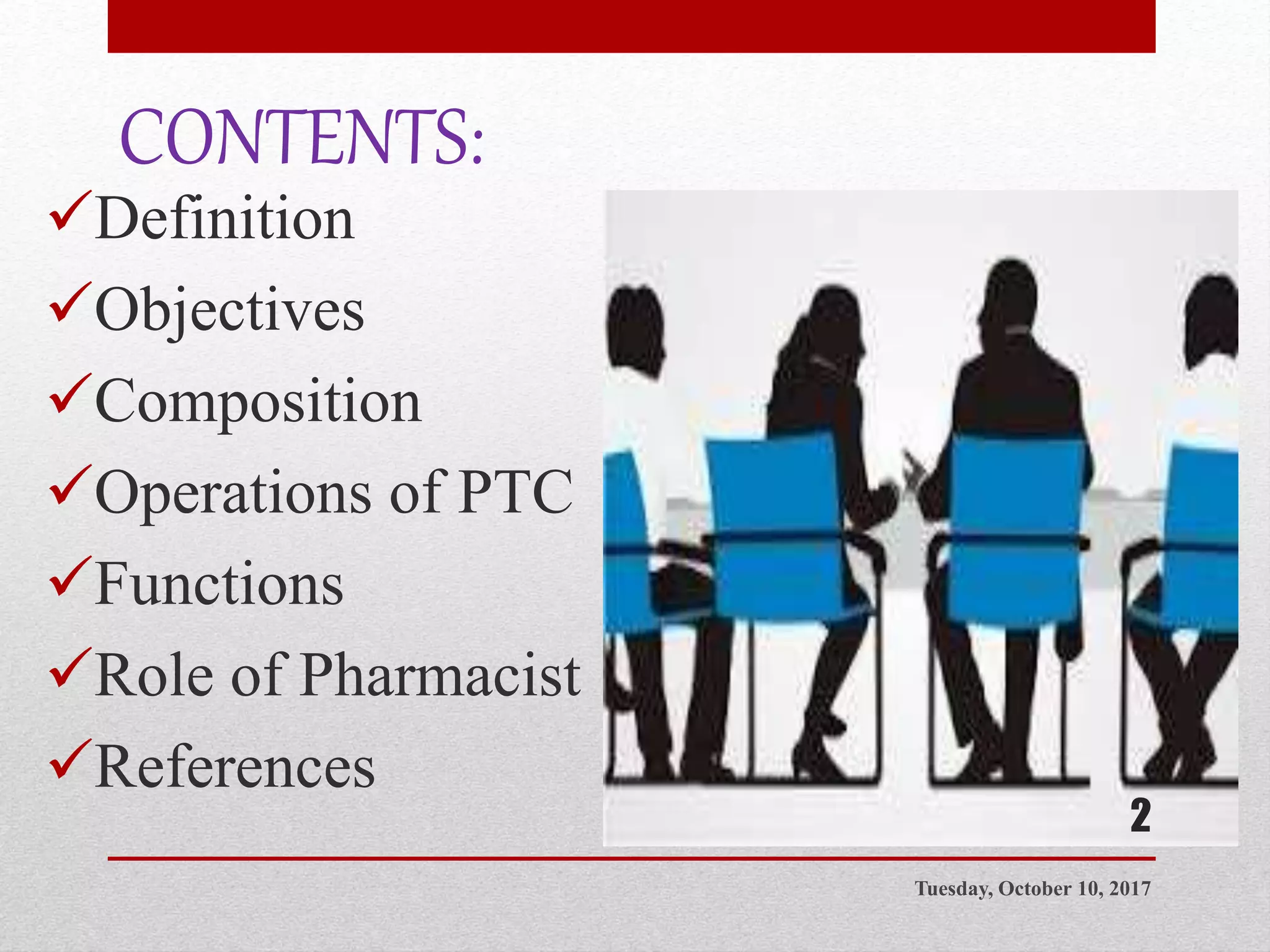 Pharmacy and Therapeutic committee | PPTX