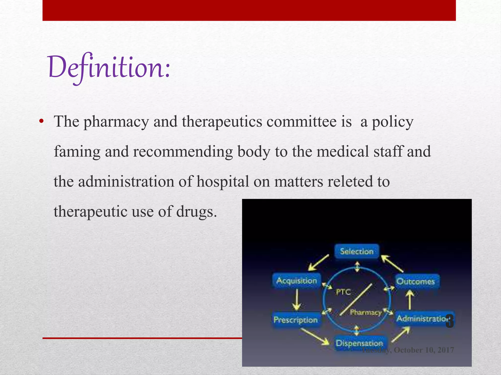 Pharmacy and Therapeutic committee | PPTX