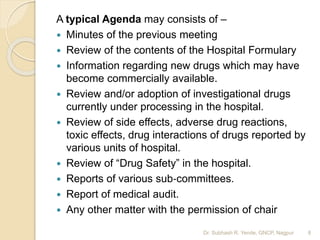 Pharmacy and Therapeutic Committee | PPTX