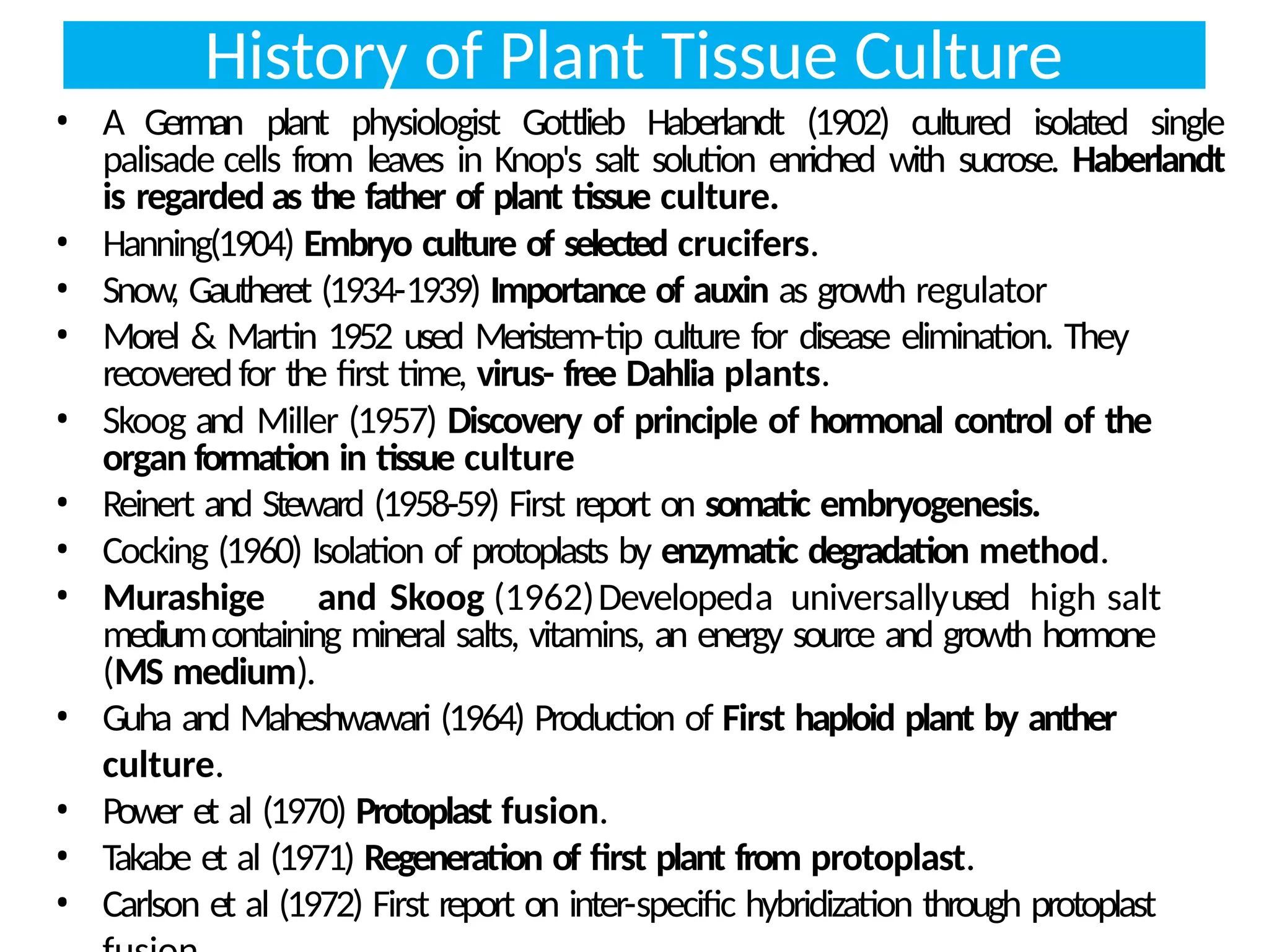 Plant tissue culture - Introduction and Types | PPTX