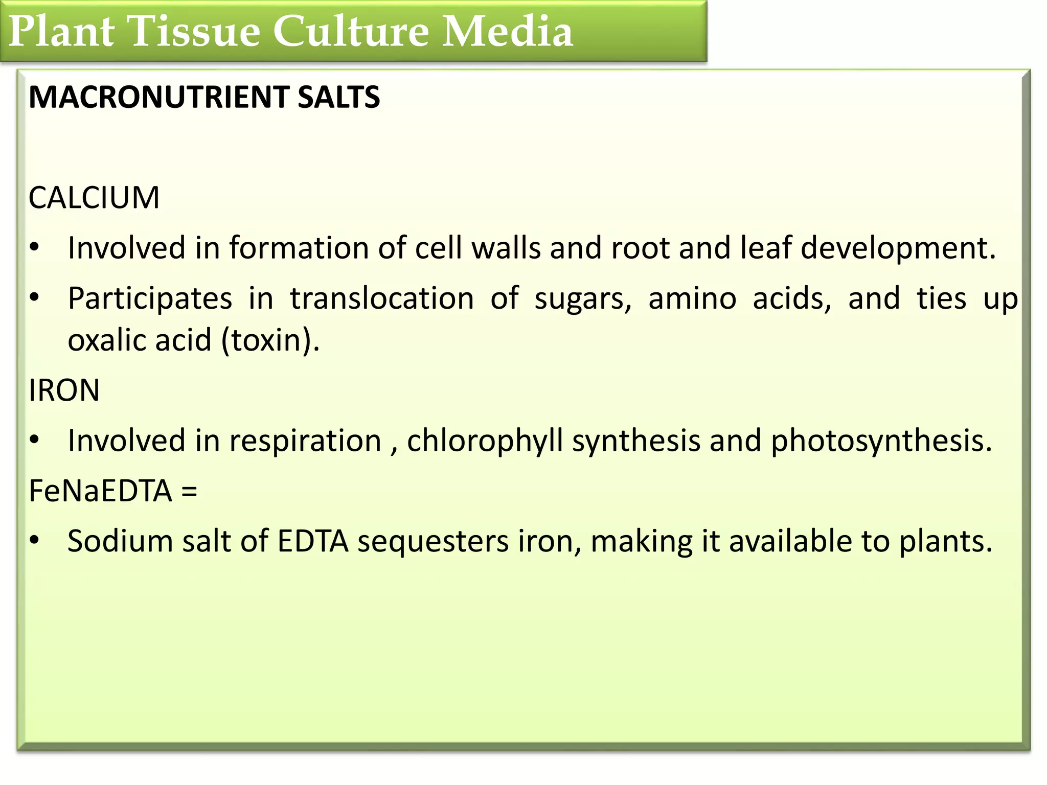 Plant Tissue Culture - Media.pptx