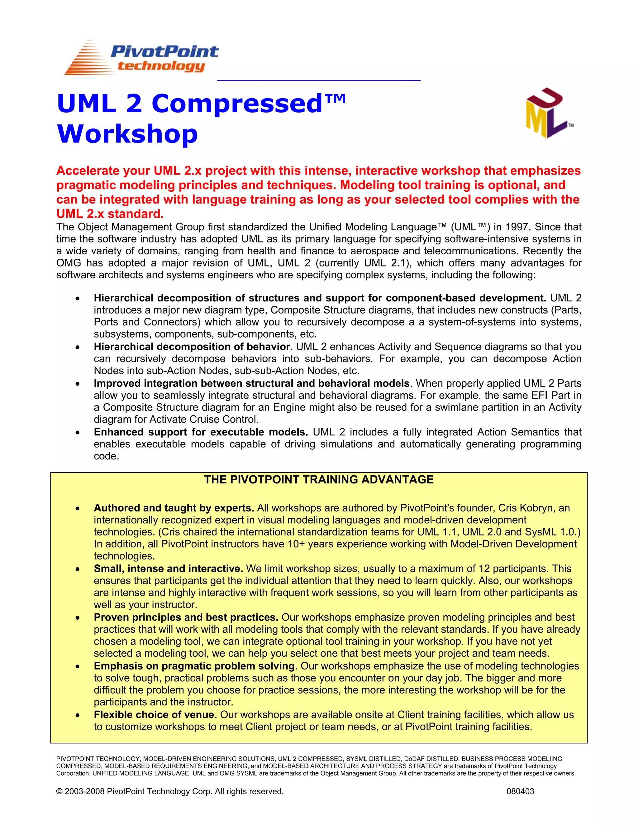 Ptc Uml2 Workshop | PDF | Graphics Software | Computer Software and Applications