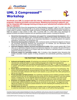 Ptc Uml2 Workshop | PDF