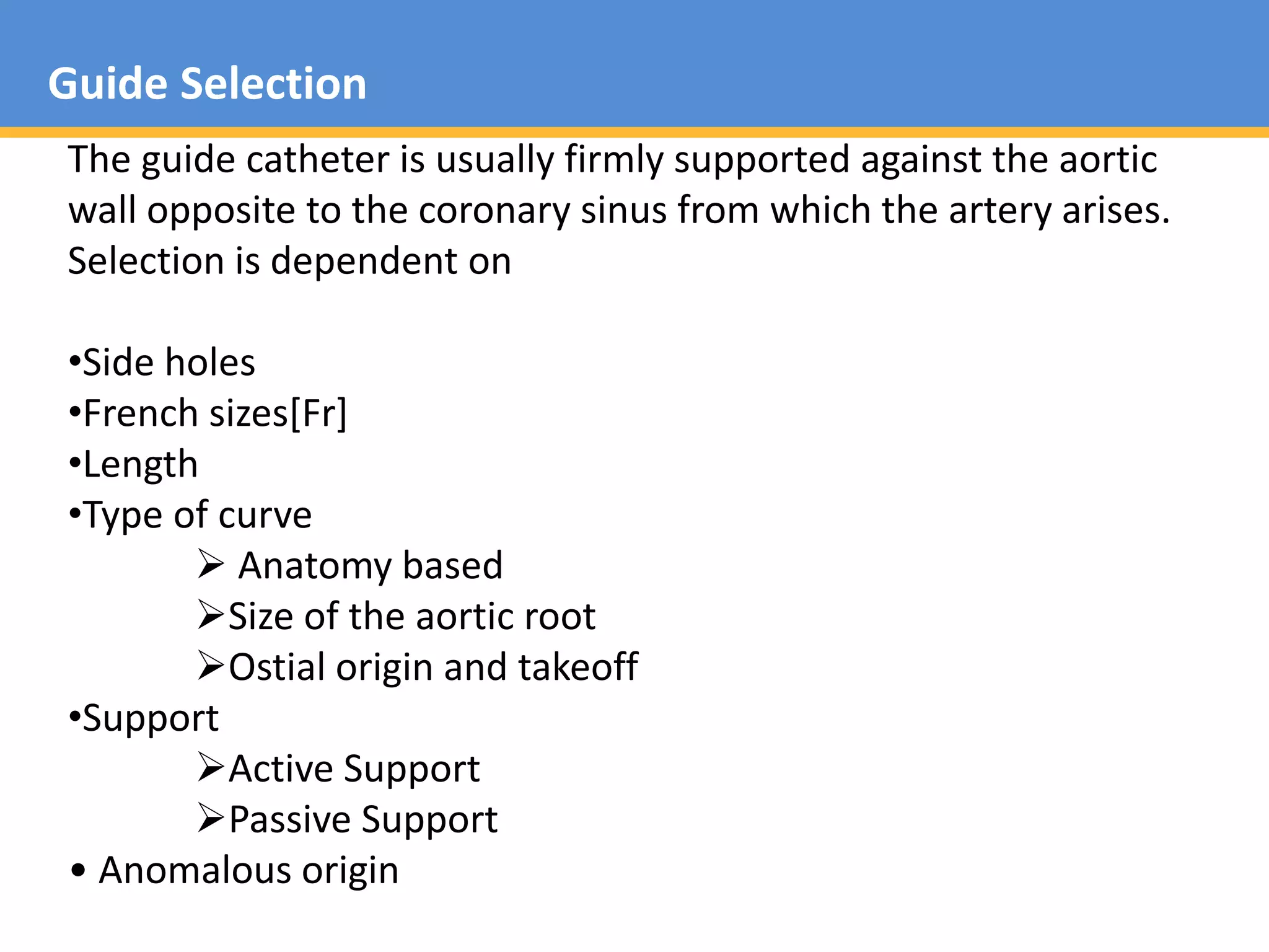 Catheters used in Angiography & angioplasty | PPTX