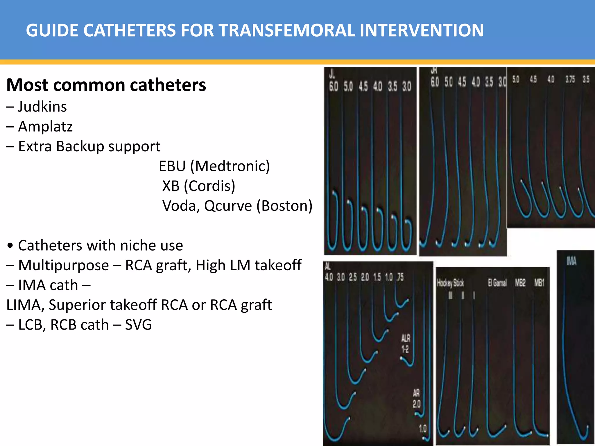 Catheters used in Angiography & angioplasty | PPTX