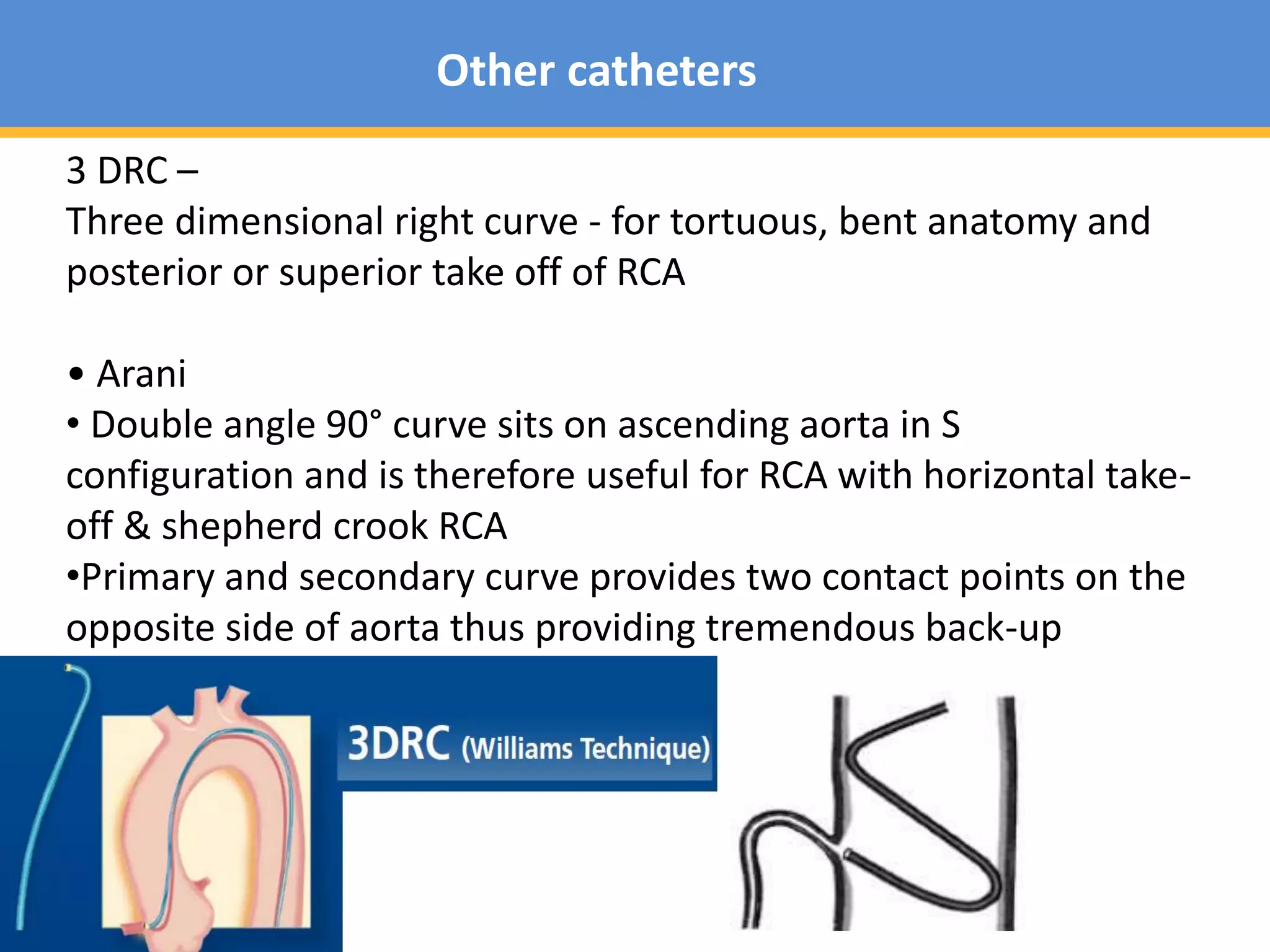 Catheters used in Angiography & angioplasty | PPTX