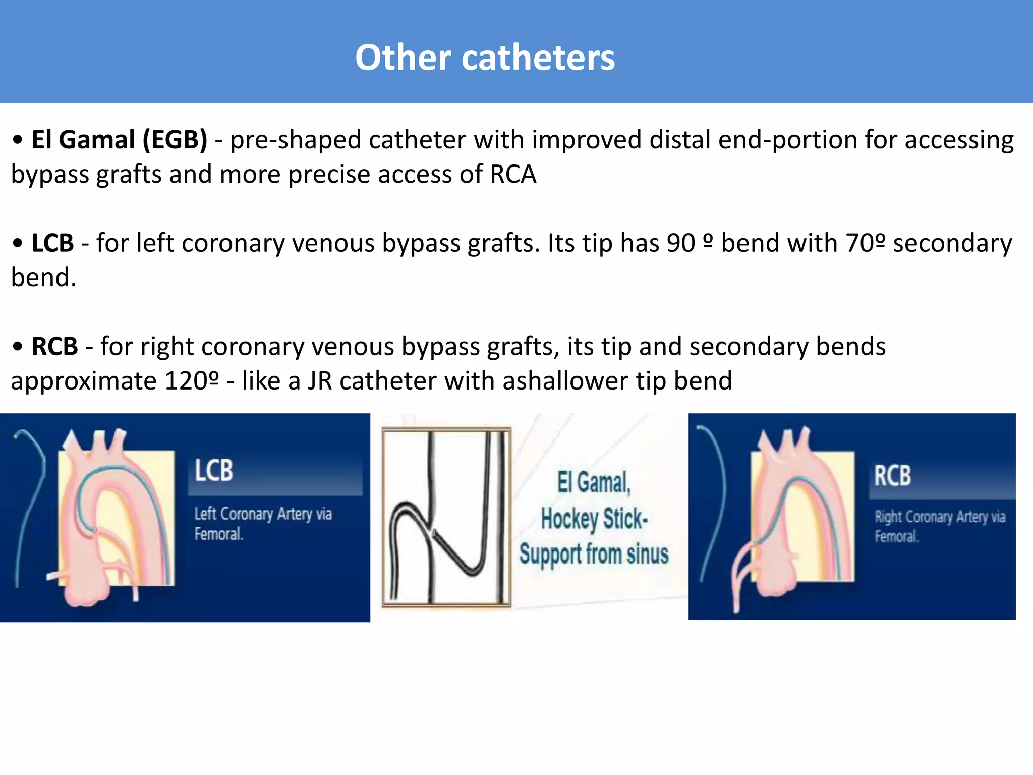 Catheters used in Angiography & angioplasty | PPTX