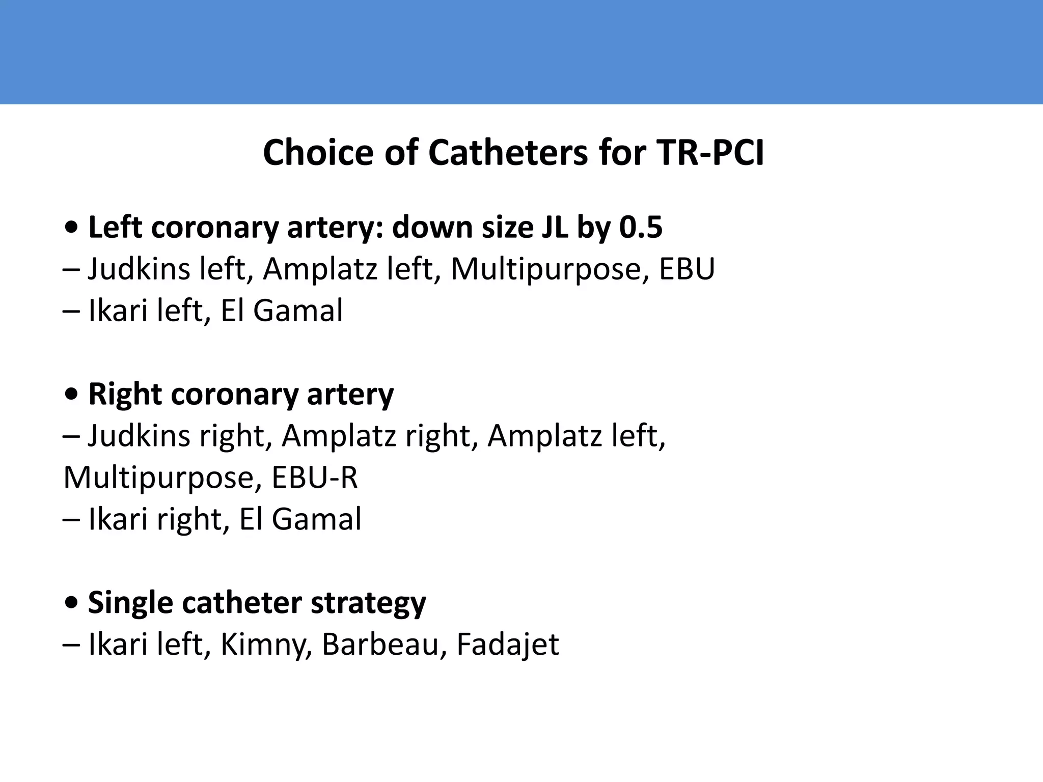 Catheters used in Angiography & angioplasty | PPTX