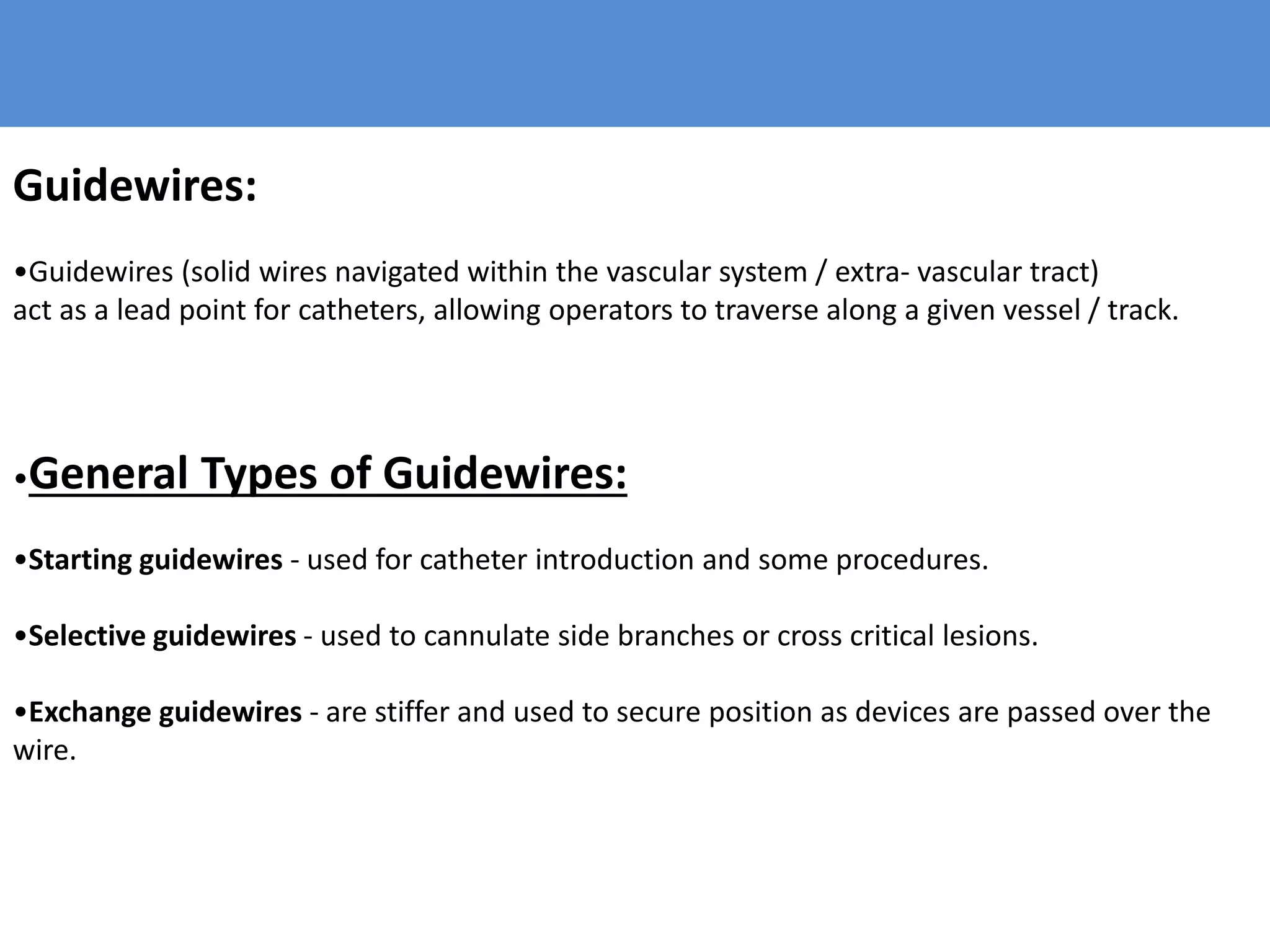 Catheters used in Angiography & angioplasty | PPTX