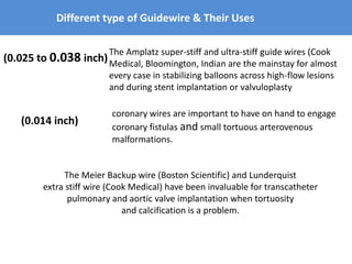 Catheters used in Angiography & angioplasty | PPTX