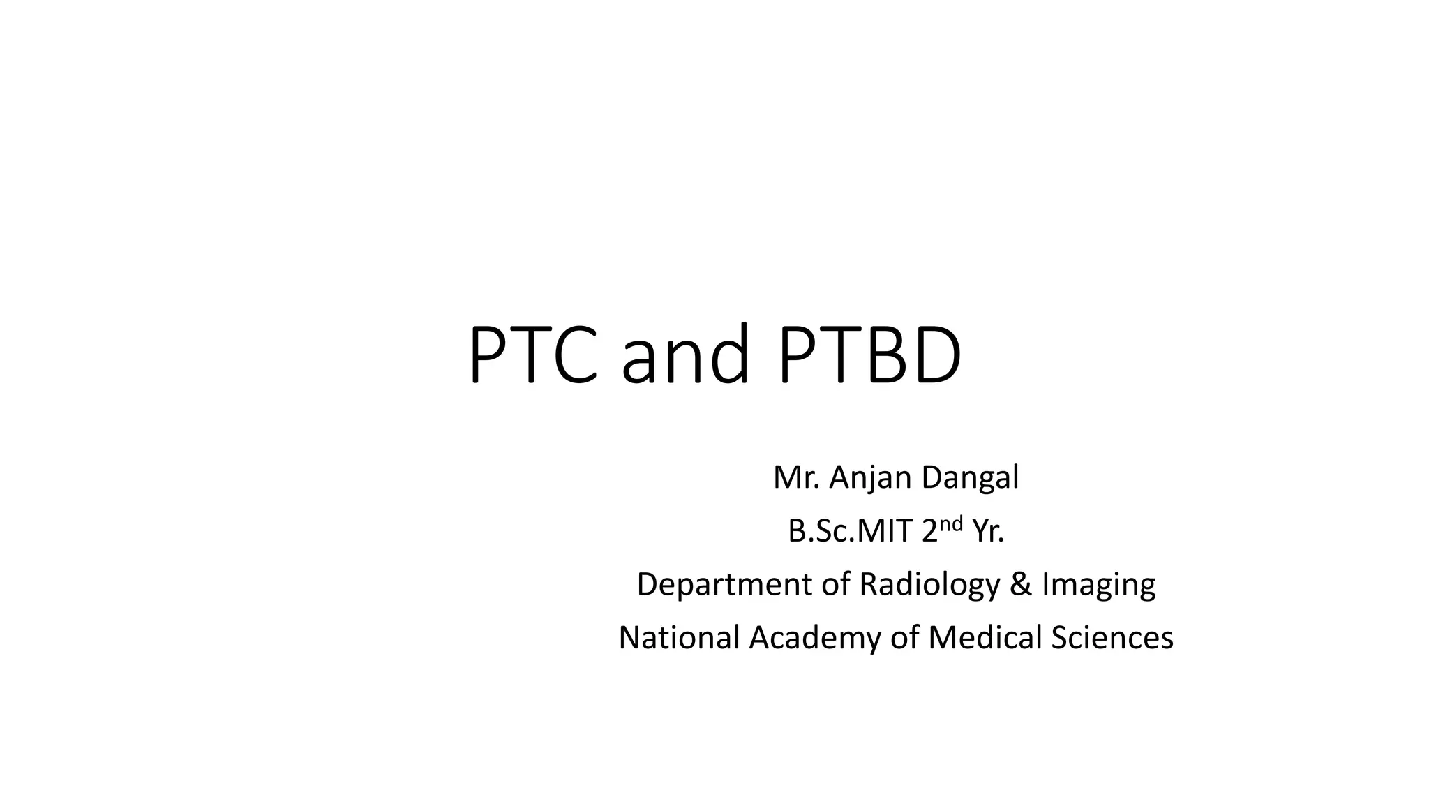 Ptc and pbd | PDF