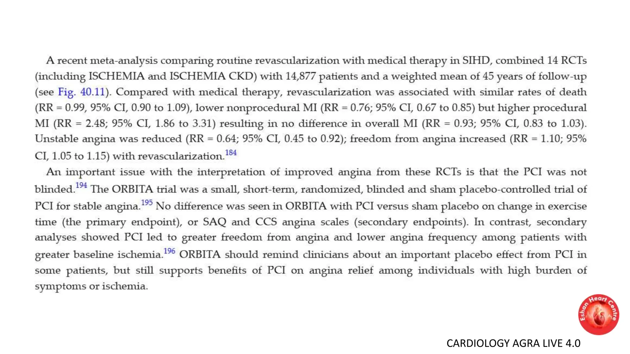 Angioplasty vs medical management in CAD(ANGINA) .pptx