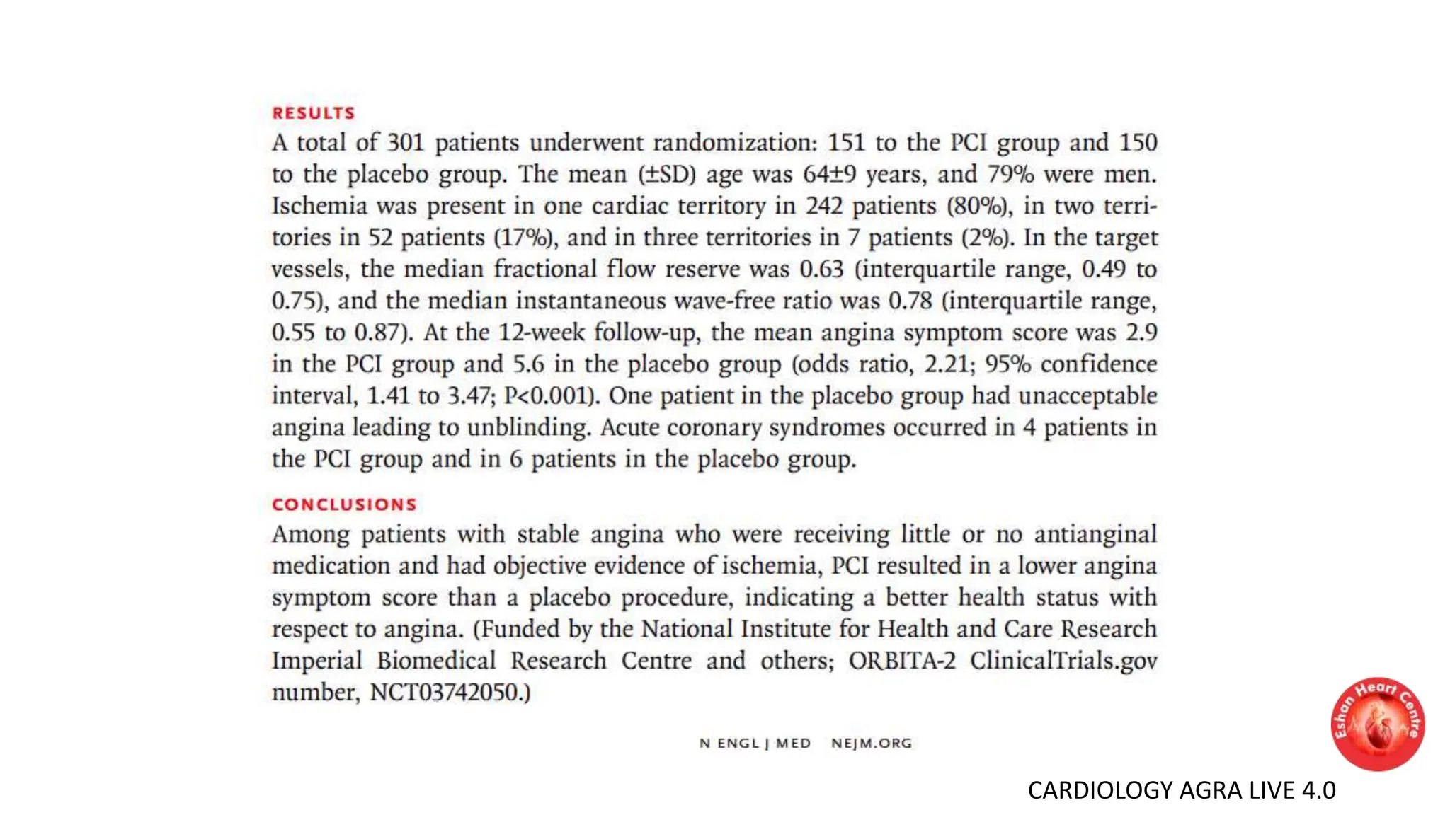 Angioplasty vs medical management in CAD(ANGINA) .pptx
