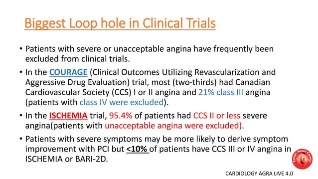 Angioplasty vs medical management in CAD(ANGINA) .pptx