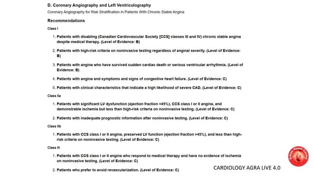 Angioplasty vs medical management in CAD(ANGINA) .pptx