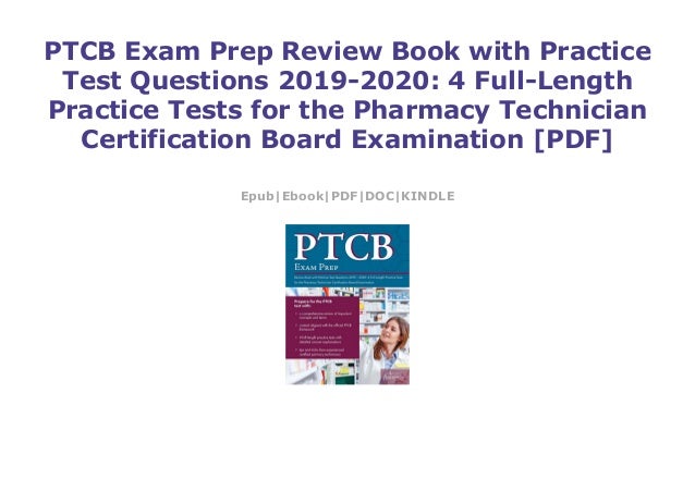 Free Ptcb Practice Test 2019 : PTCB Exam Study Guide 2019: Pharmacy ...