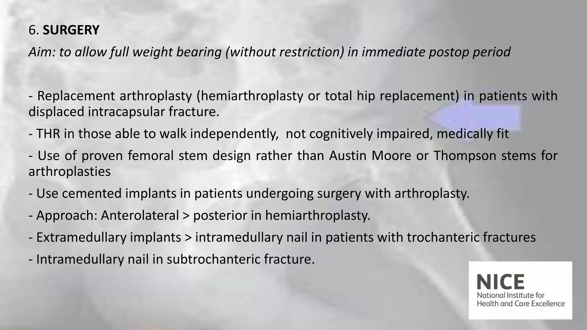 Fracture NOF: guidelines & audit | PPTX