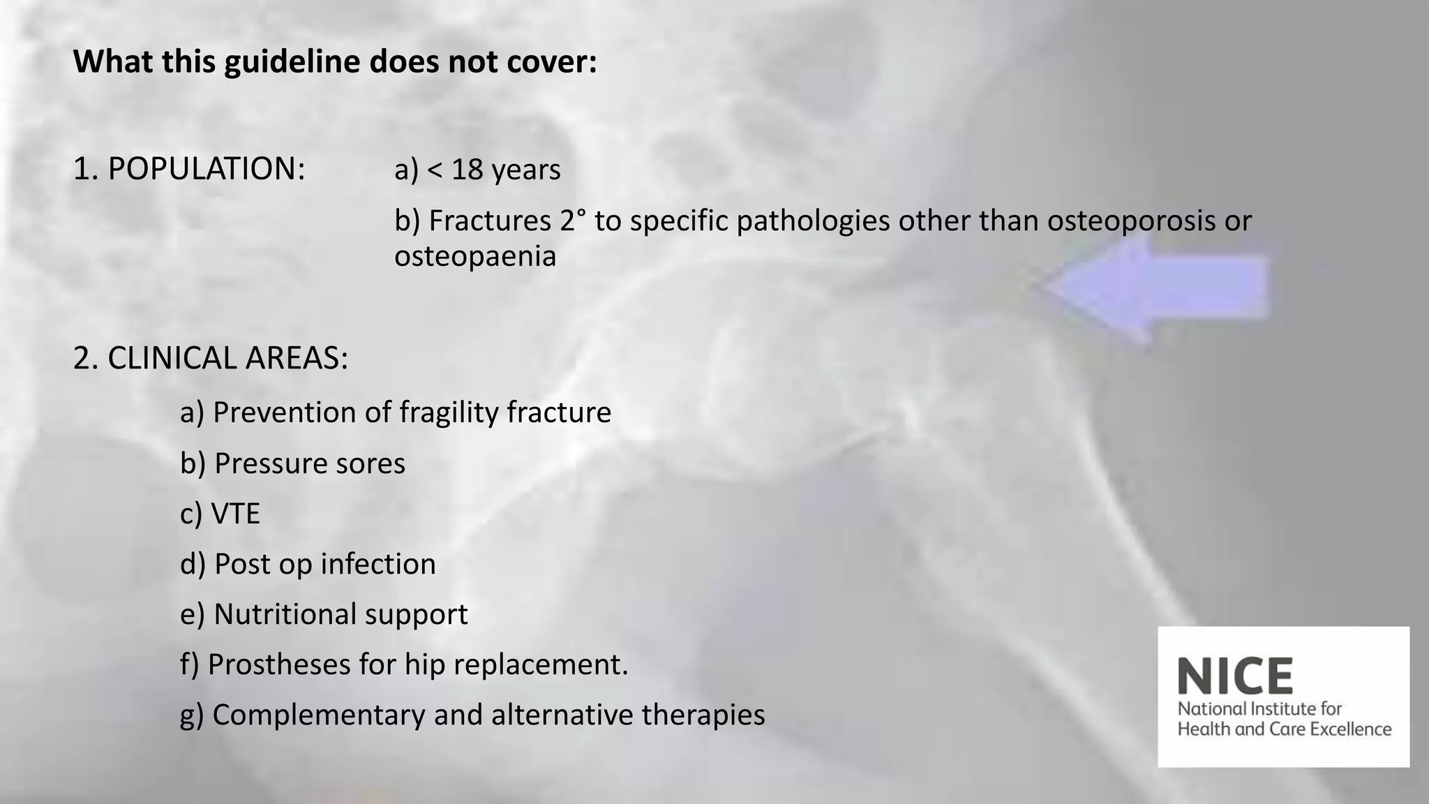 Fracture NOF: guidelines & audit | PPTX