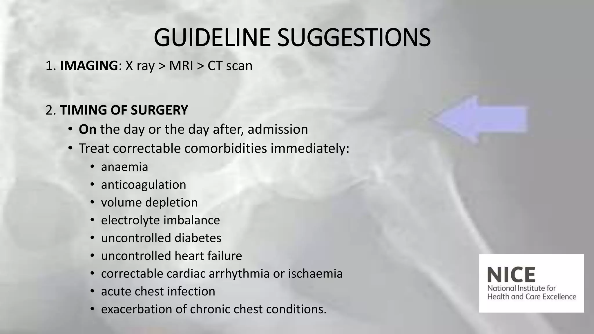 Fracture NOF: guidelines & audit | PPTX