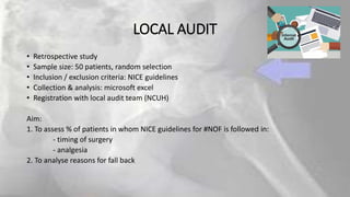 Fracture NOF: guidelines & audit | PPTX