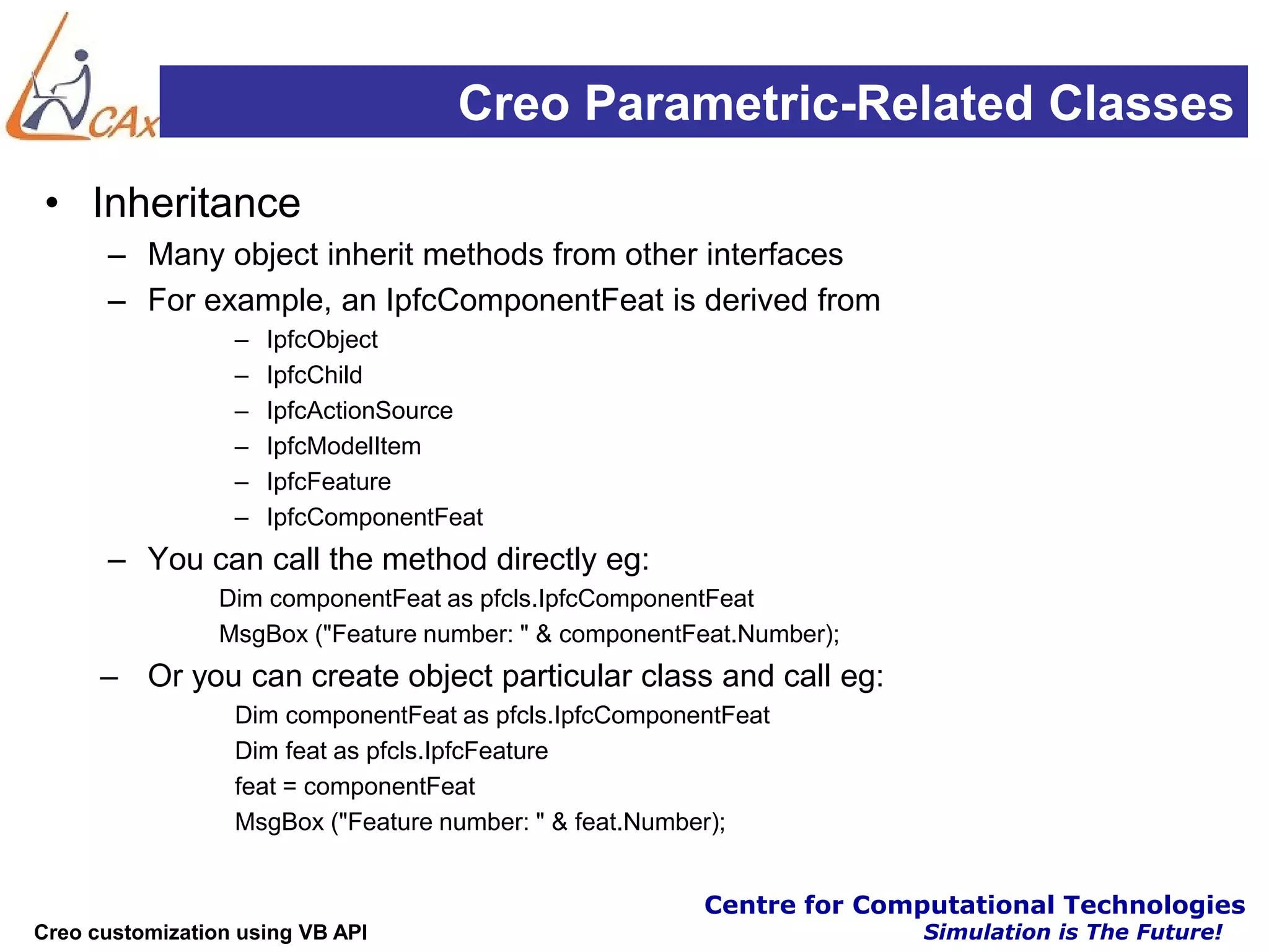 PTC Creo customization using VB API - Lecture 1 - Overview | PDF