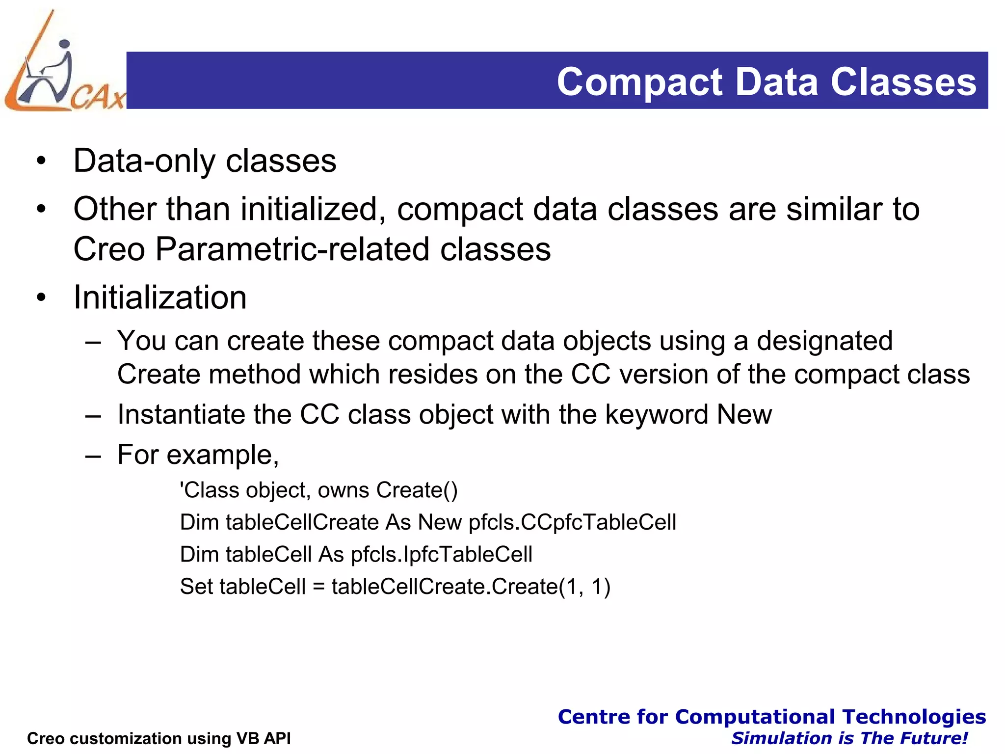 Ptc Creo Customization Using Vb Api Lecture 1 Overview Pdf Web
