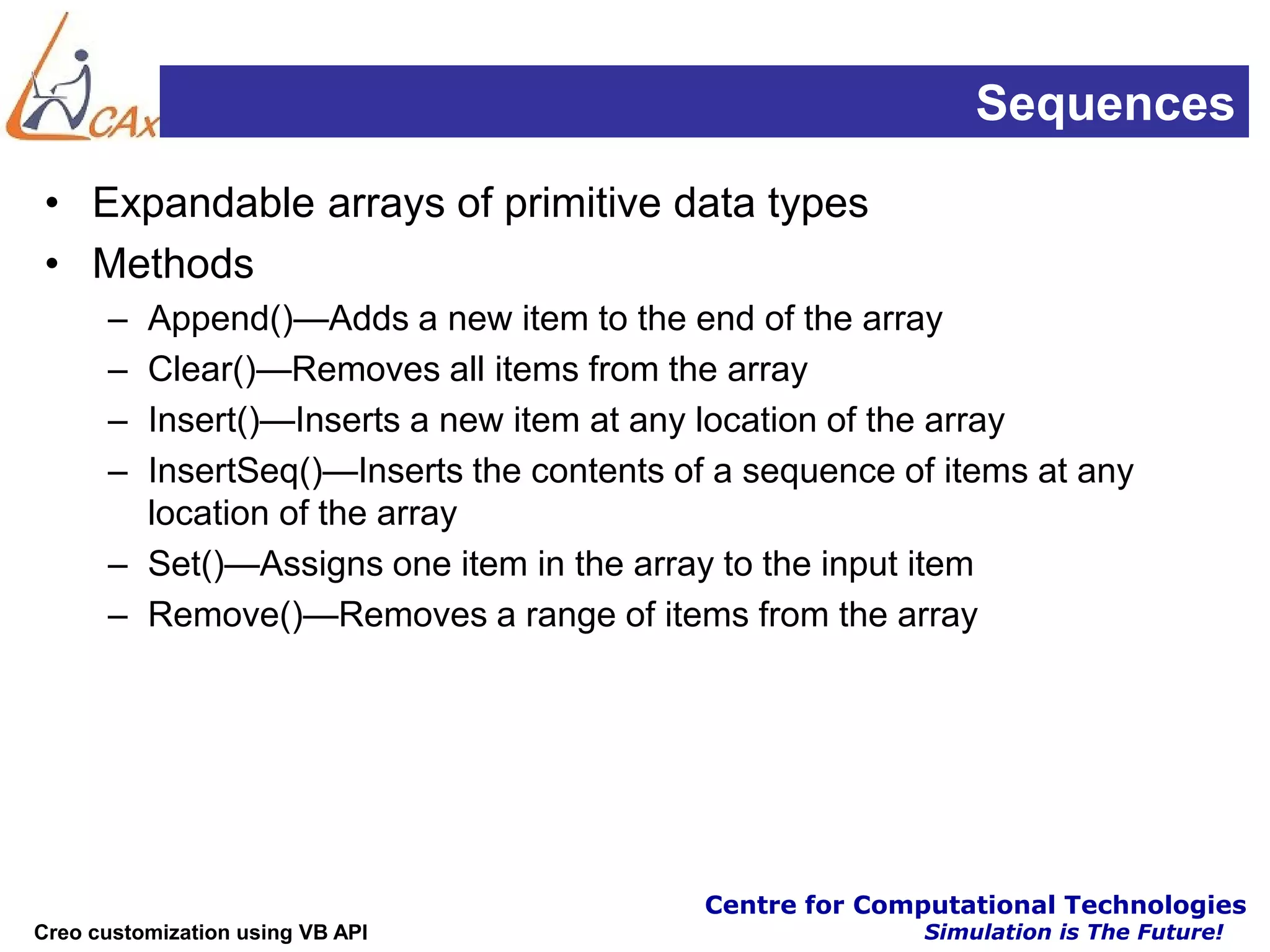 PTC Creo customization using VB API - Lecture 1 - Overview | PDF