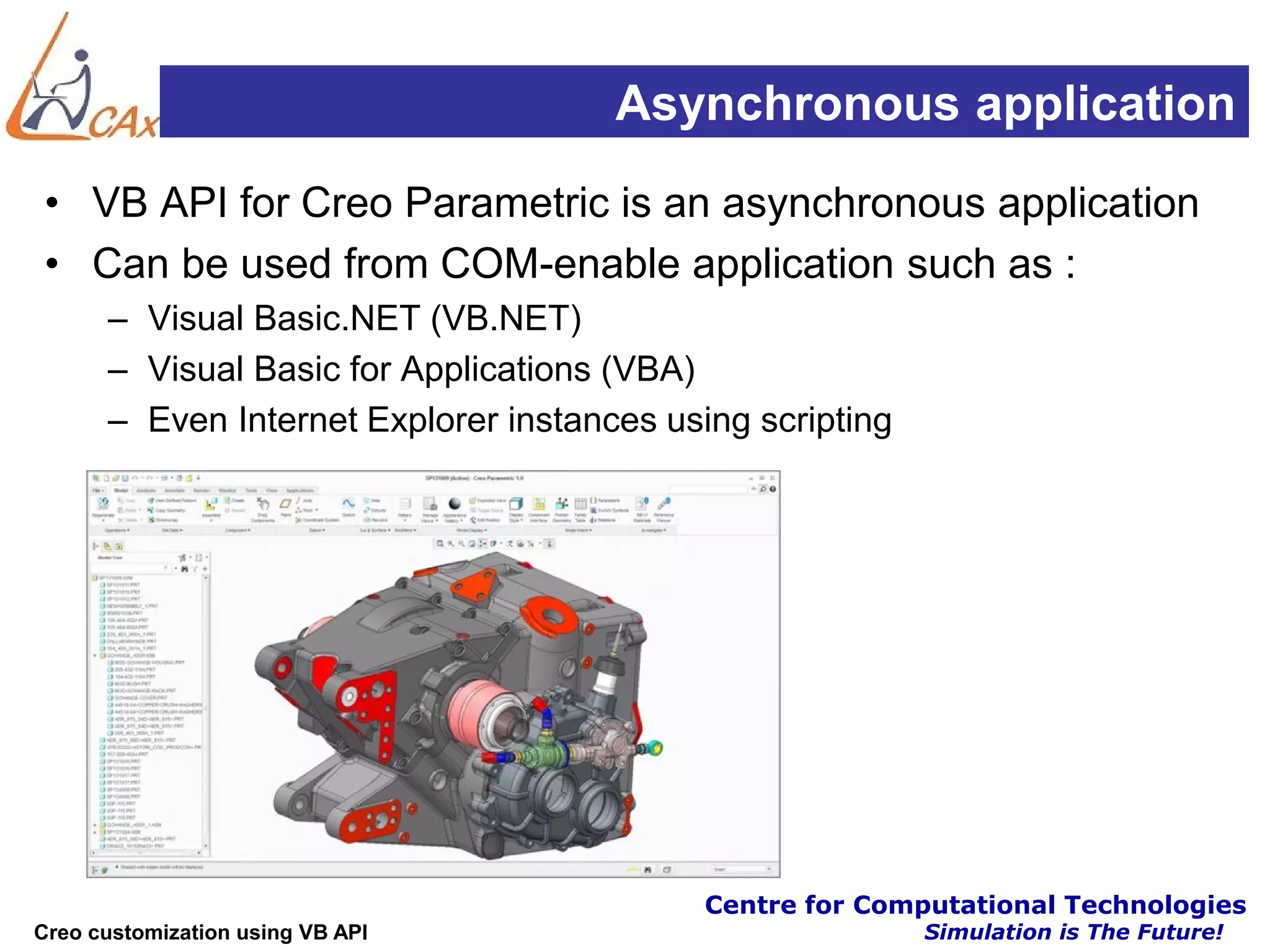 Ptc Creo Customization Using Vb Api Lecture 1 Overview Pdf Web