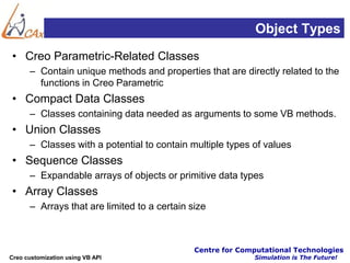 PTC Creo customization using VB API - Lecture 1 - Overview | PDF