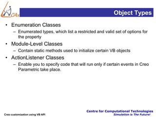 PTC Creo customization using VB API - Lecture 1 - Overview | PDF