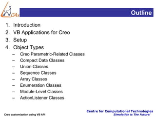 PTC Creo customization using VB API - Lecture 1 - Overview | PDF