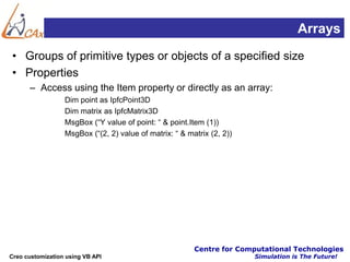 PTC Creo customization using VB API - Lecture 1 - Overview | PDF