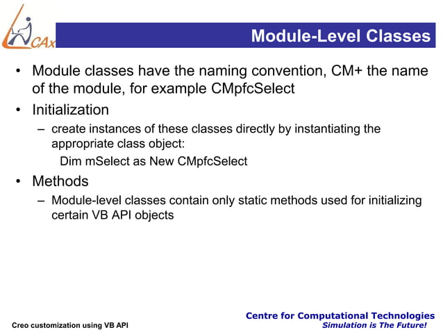 Ptc Creo Customization Using Vb Api Lecture 1 Overview Pdf Web