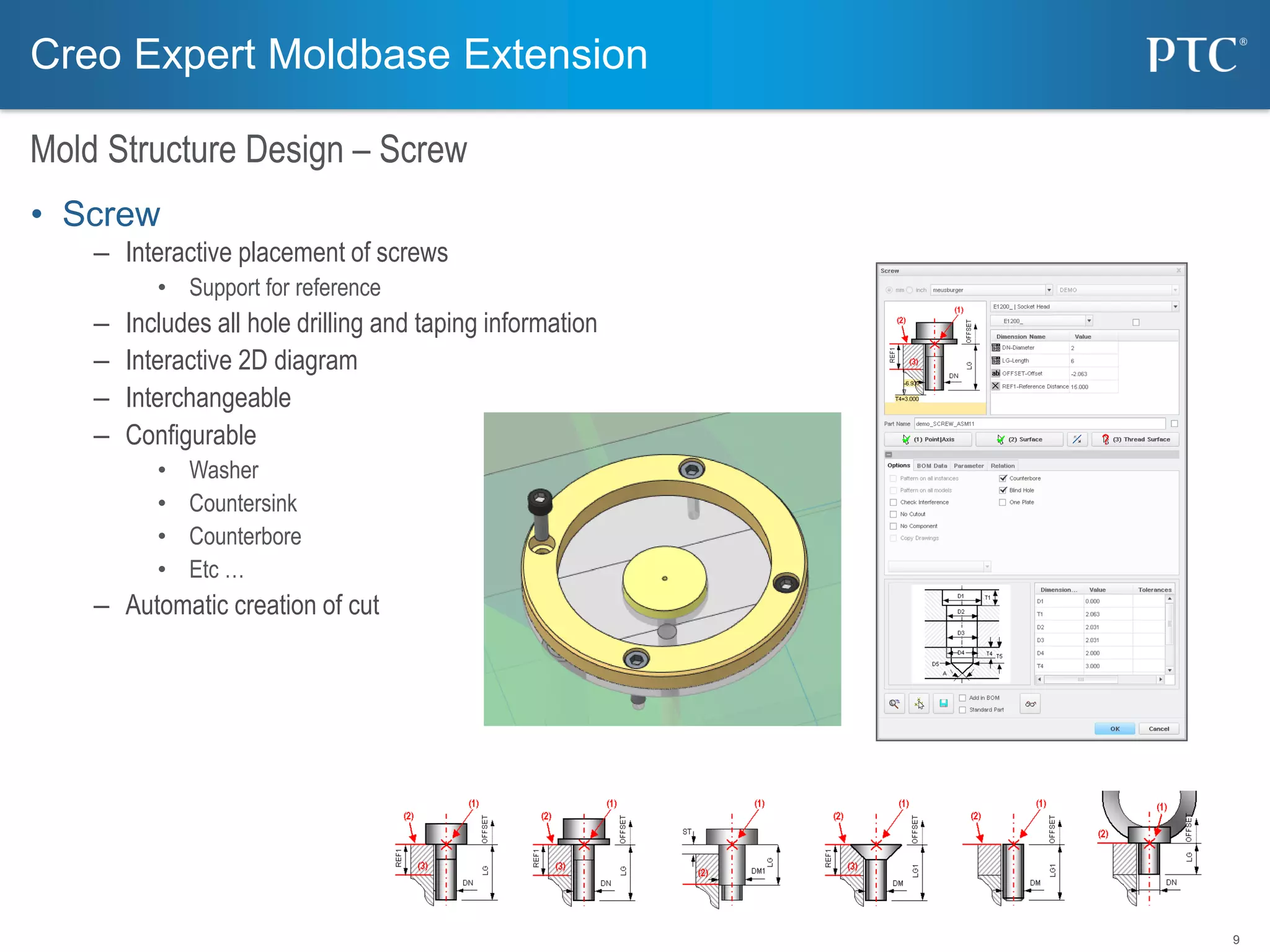 Ptc creo expert moldbase extension (emx) sales presentation | PDF