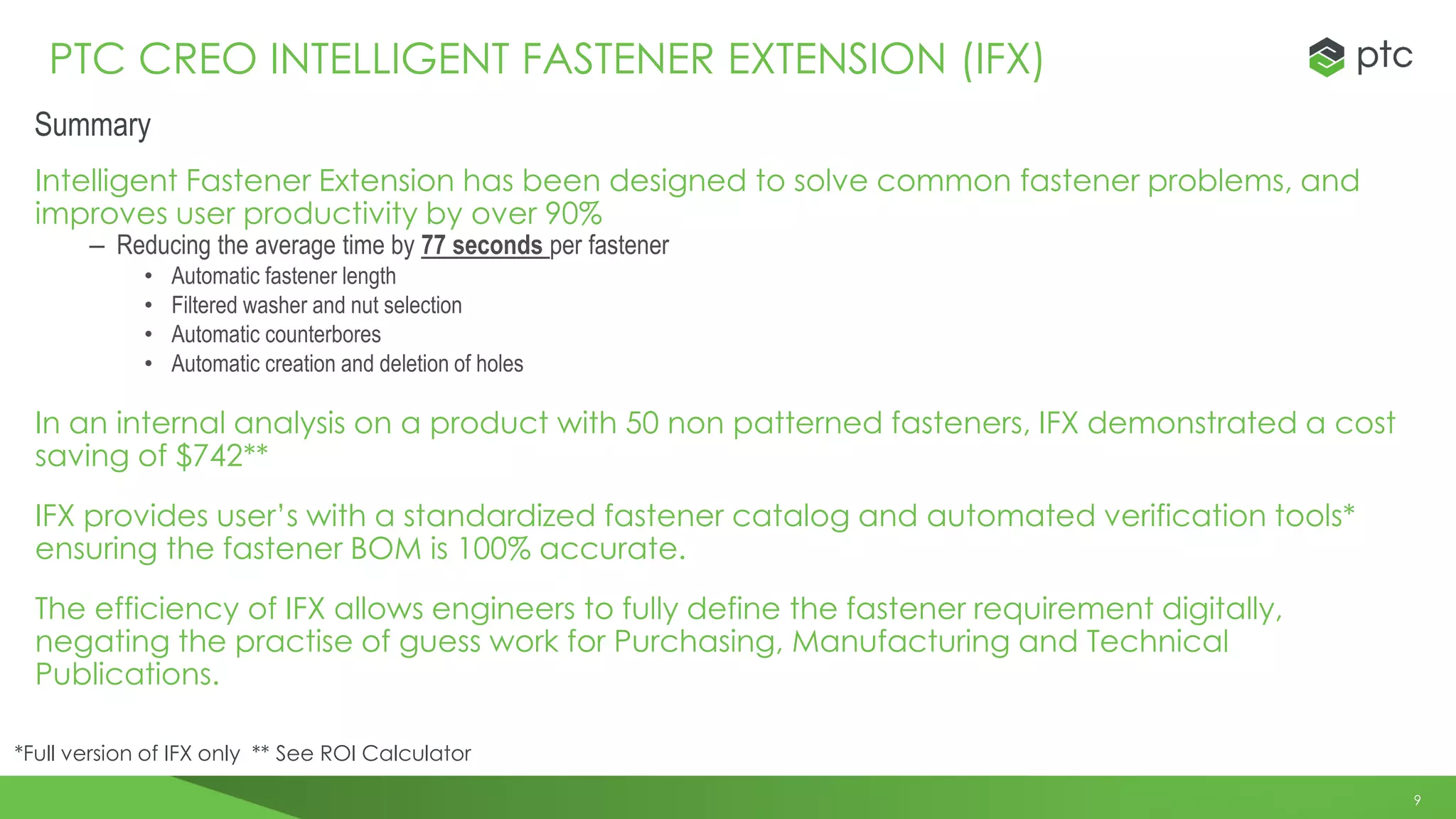Ptc creo intelligent fastener extension (ifx) | PDF