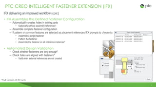 Ptc creo intelligent fastener extension (ifx) | PDF